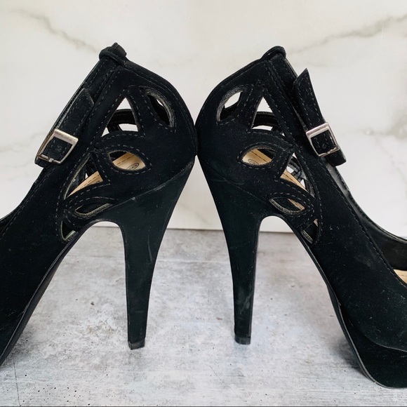 Rouge Helium | Shoes | Rouge Helium Ericka Platform Ankle Strap Heels 9 ...